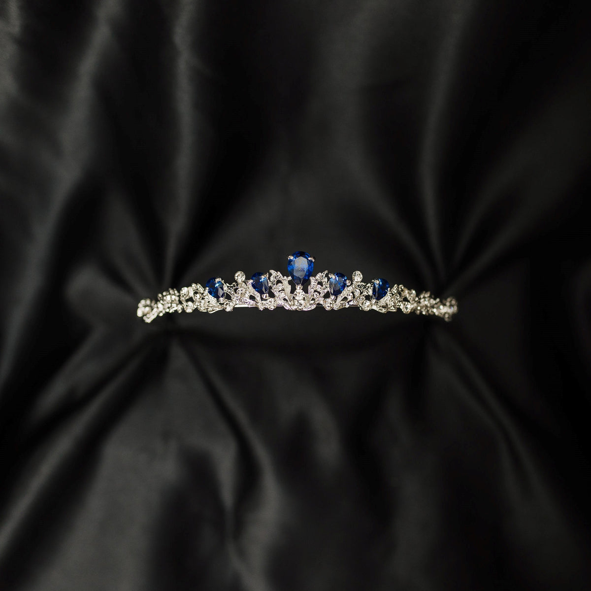 Sadie's Tiara in Blue & Silver – Auburn & Main