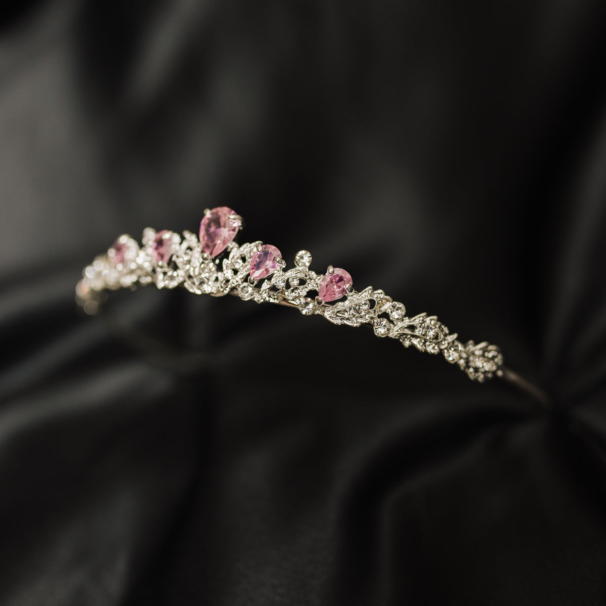 Sadie's Tiara in Pink & Silver – Auburn & Main
